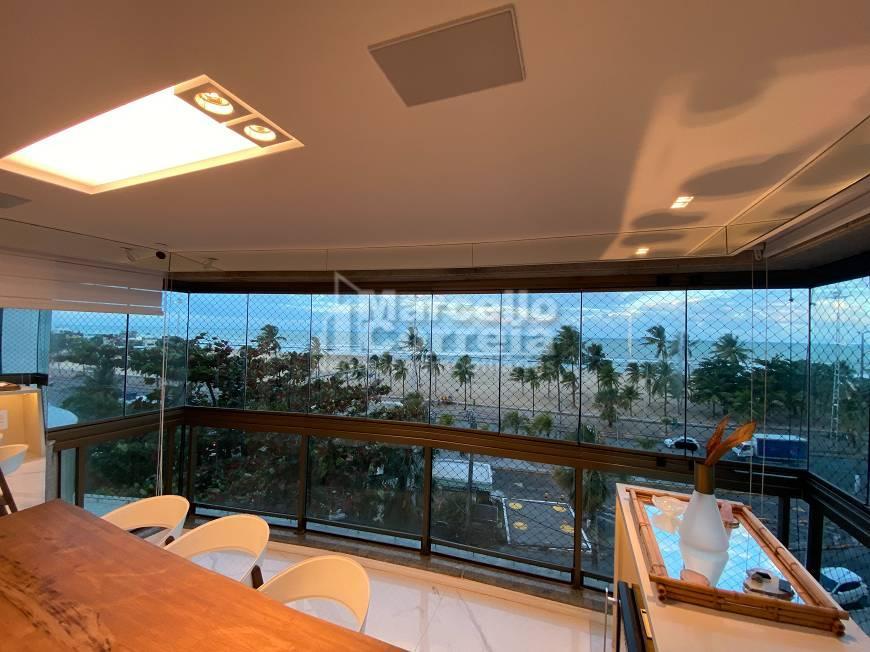 Apartamento de 186m² no Edf. Enseada da Barra, à Beira Mar de Boa Viagem - Porteira fechada